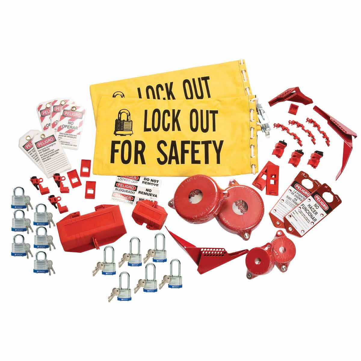 Combination Spanish Lockout Starter Kit - Brady Part: 65043 | Brady ...