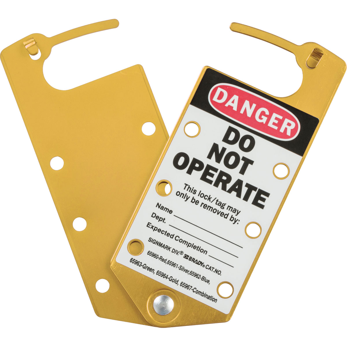 Labeled Lockout Hasps - Brady Part: 65974 | Brady | BradyID.com.sg