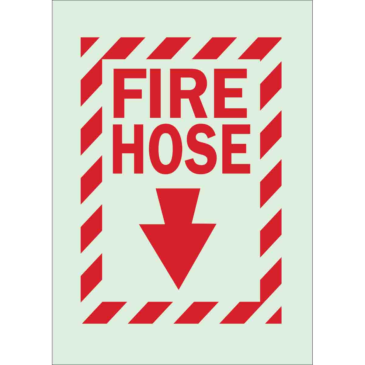 Fire Hose Sign - Brady Part: 80160 | Brady | BradyID.com.sg