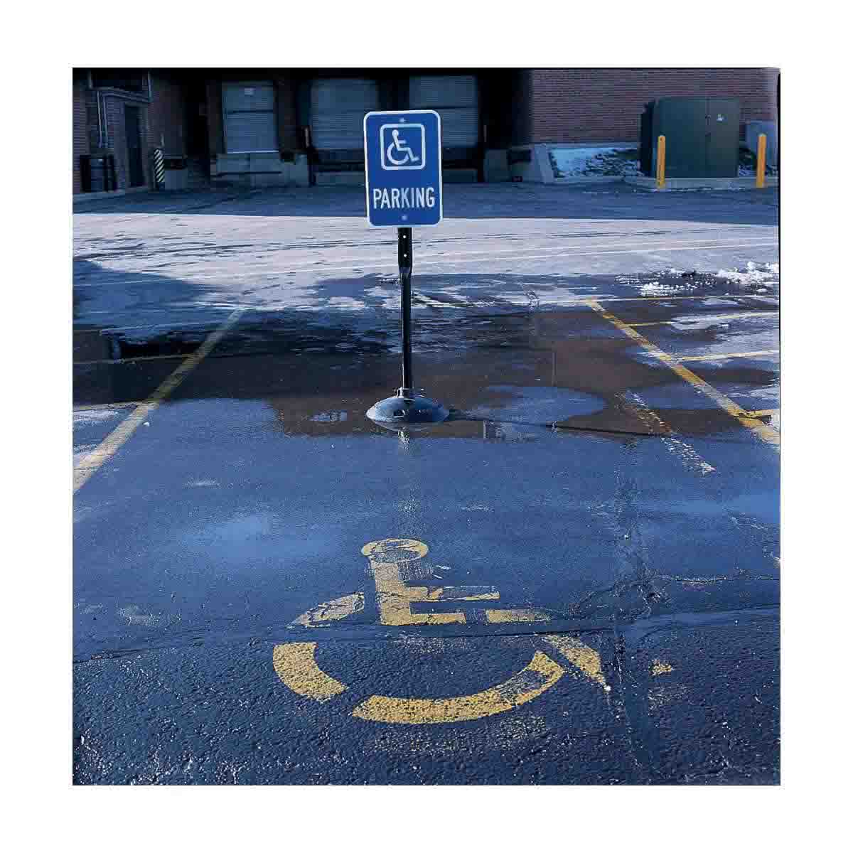 Weighted Movable Sign or Sanitizer Dispenser Post - Brady Part: 86345 ...