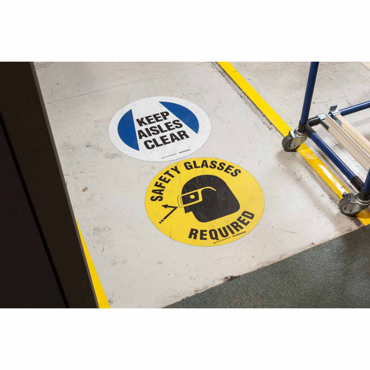 PRODUCTION AREA ToughStripe Floor Sign - Brady Part: 104513 | Brady ...