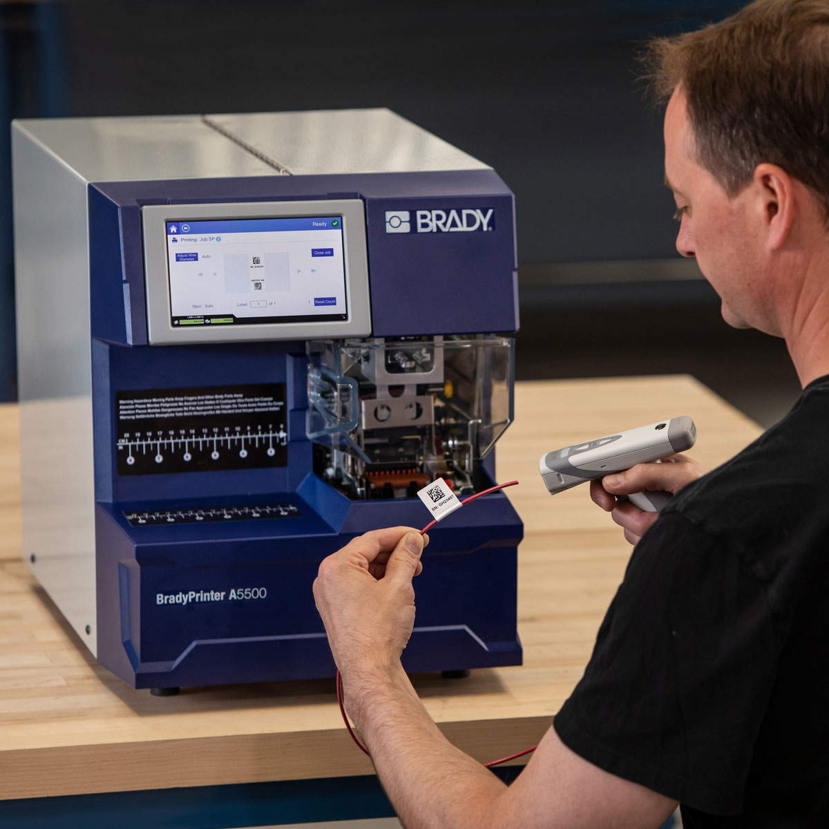 BradyPrinter A5500 Flag Printer Applicator with Product and Wire ID ...