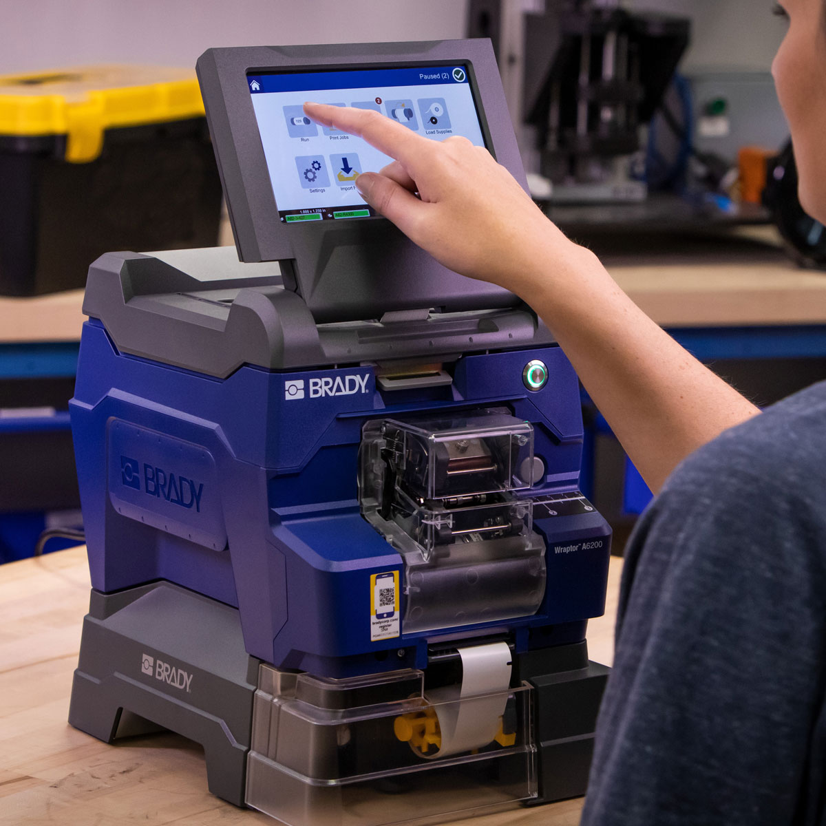 Wraptor A6200 Wrap Printer Applicator with Wi-Fi and Software - Brady ...