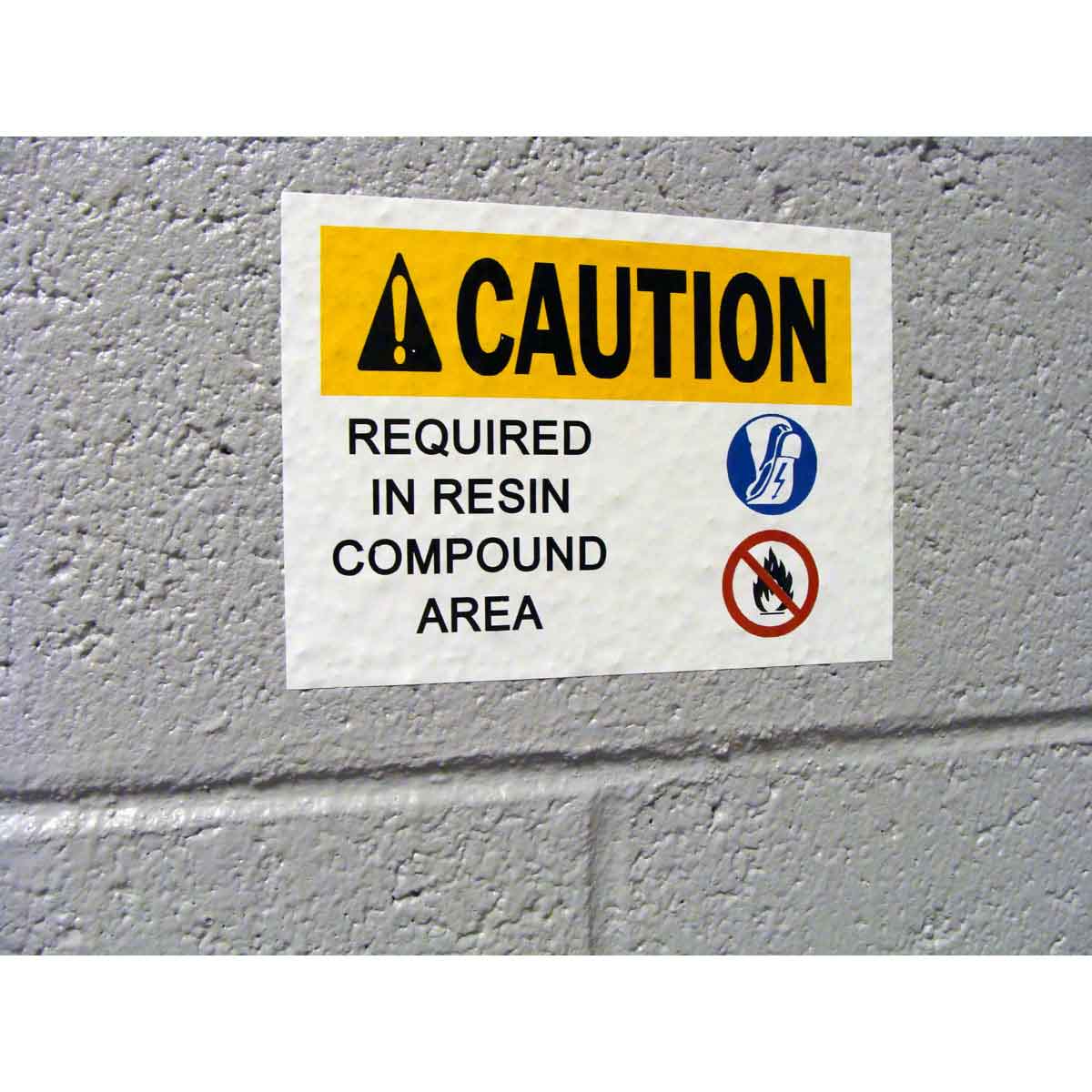 General Purpose Pre-Printed ANSI CAUTION Vinyl Labels for BBP85 Printer ...