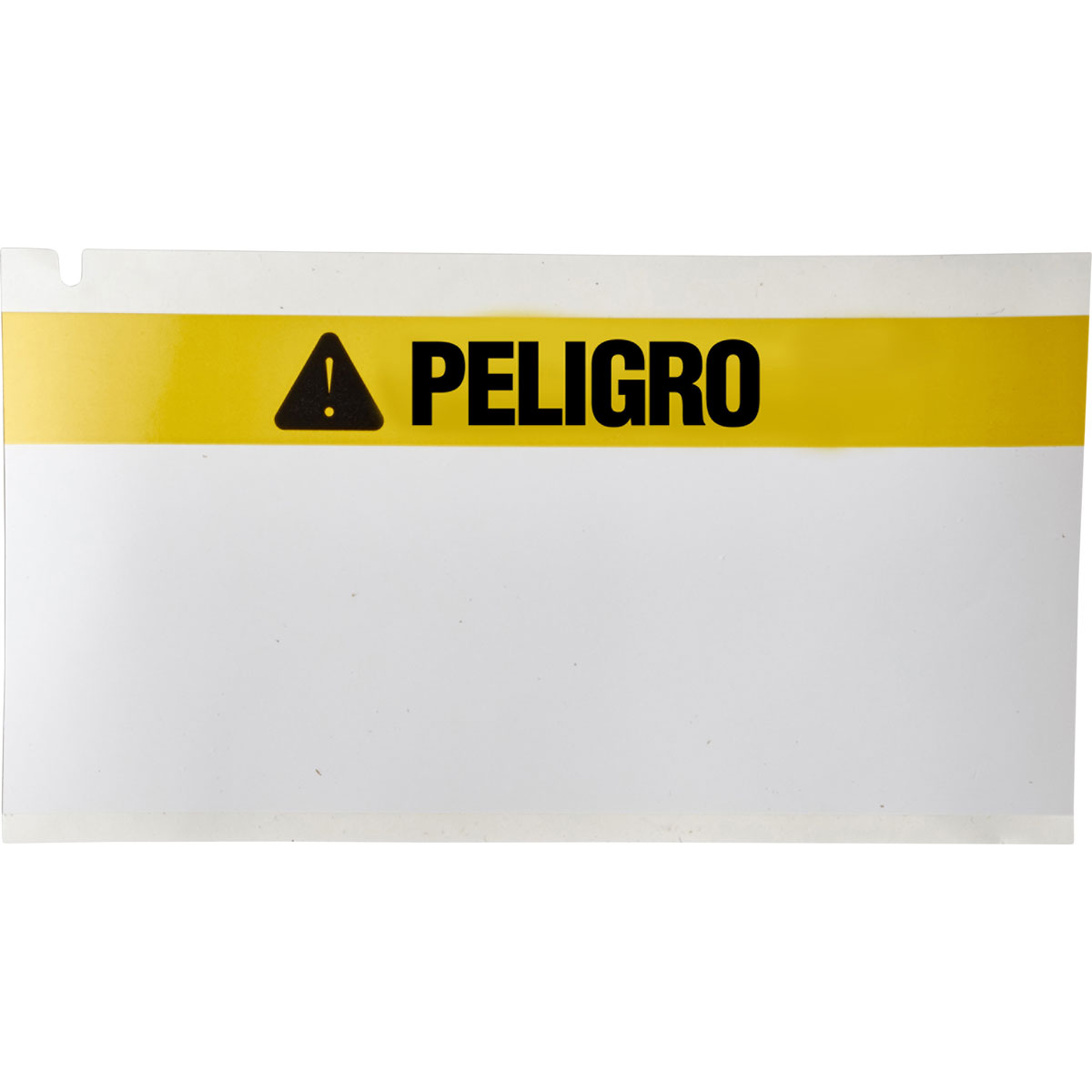 All Weather Permanent Adhesive Vinyl Labels, ANSI PELIGRO Header, Bulk ...