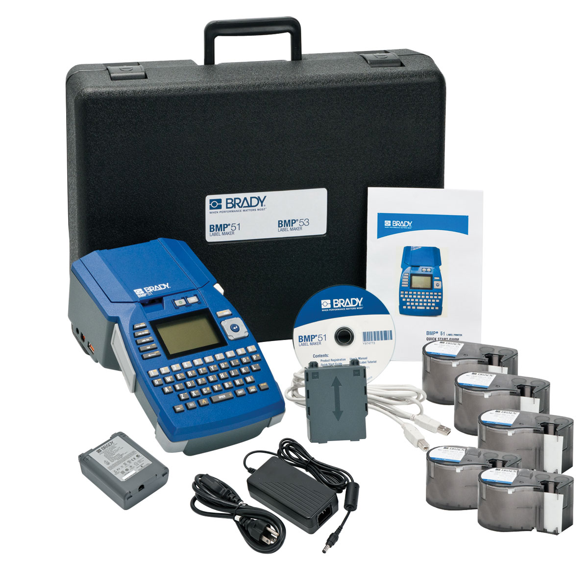 BMP51 Label Printer Facility Identification Starter Kit - Brady Part ...