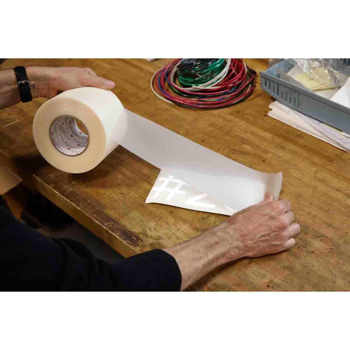 Printer Label Transfer Tape, Translucent White, 4.25" - Brady Part ...