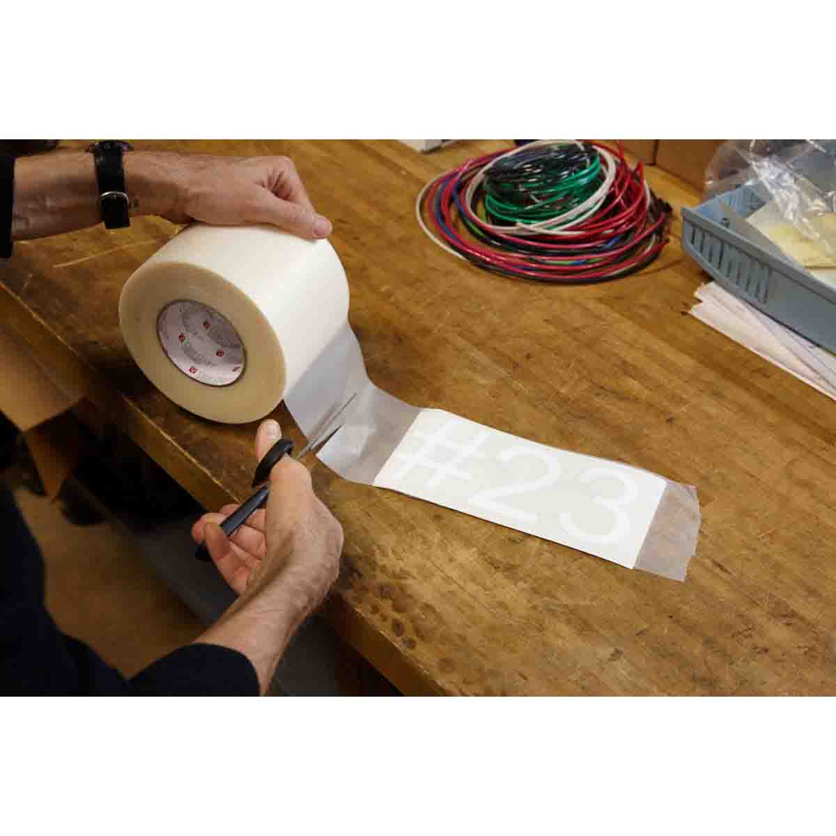 GlobalMark BBP37 Transfer Tape, Translucent White, 4.25" W x 300' L ...