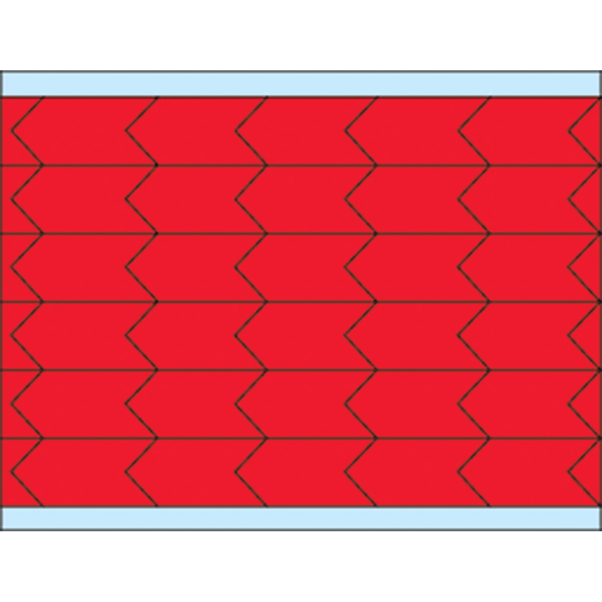 Die Cut Inspection Arrows - Brady Part: DIA-250-RD | Brady | BradyID.com