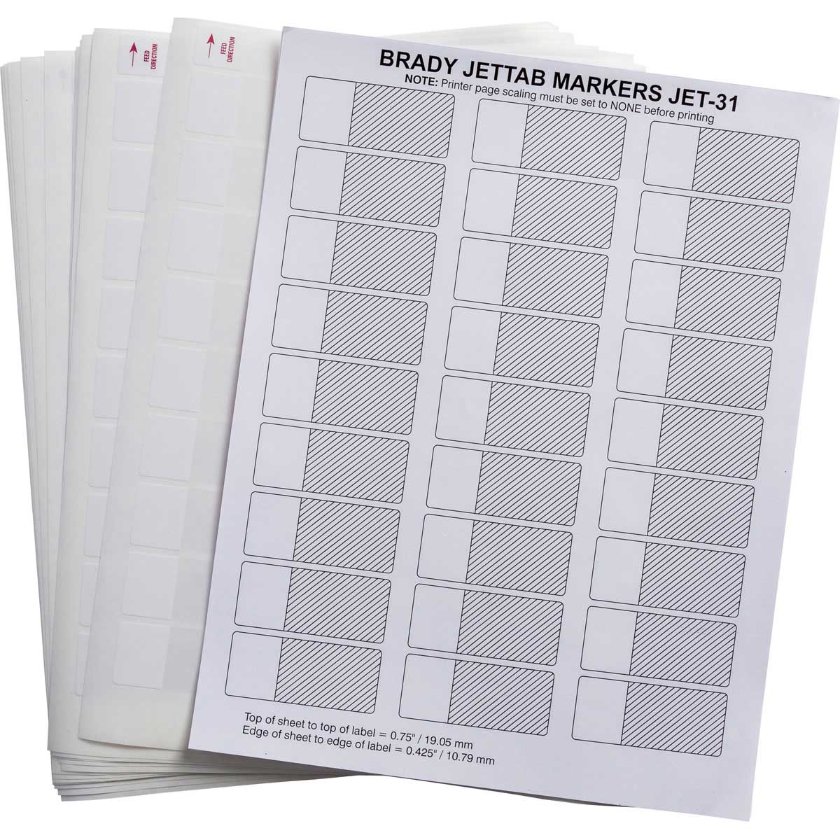JetTab Series Self-Laminating Vinyl Labels - Brady Part: JET-31-117-1 ...