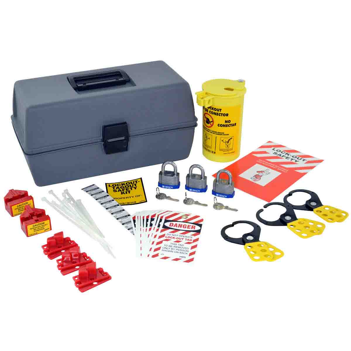 Lockout Kit with Large Box - Brady Part: KTLKXP | Brady | BradyID.com