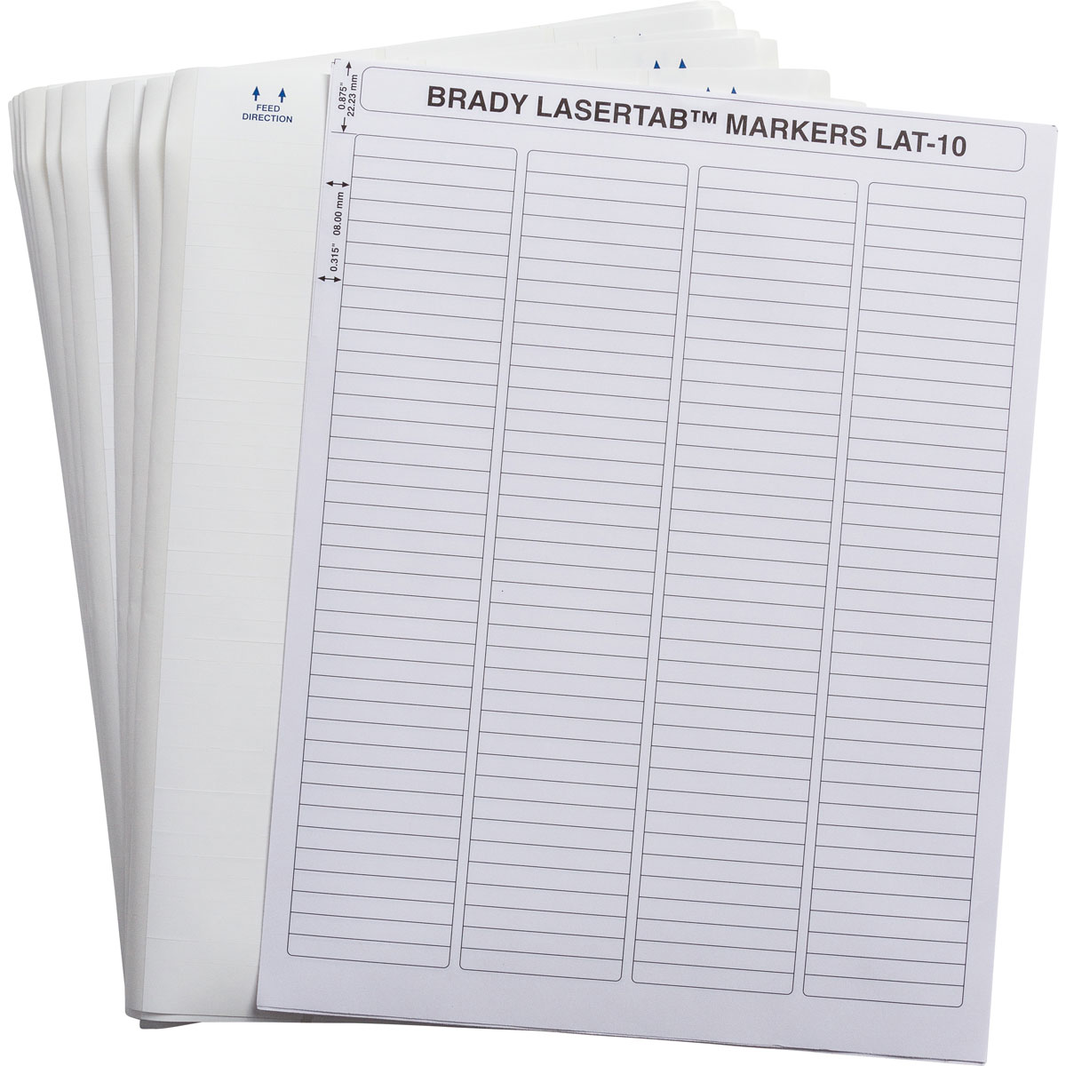 LaserTab Series Polyester Labels - Brady Part: LAT-10-747-10 | Brady ...