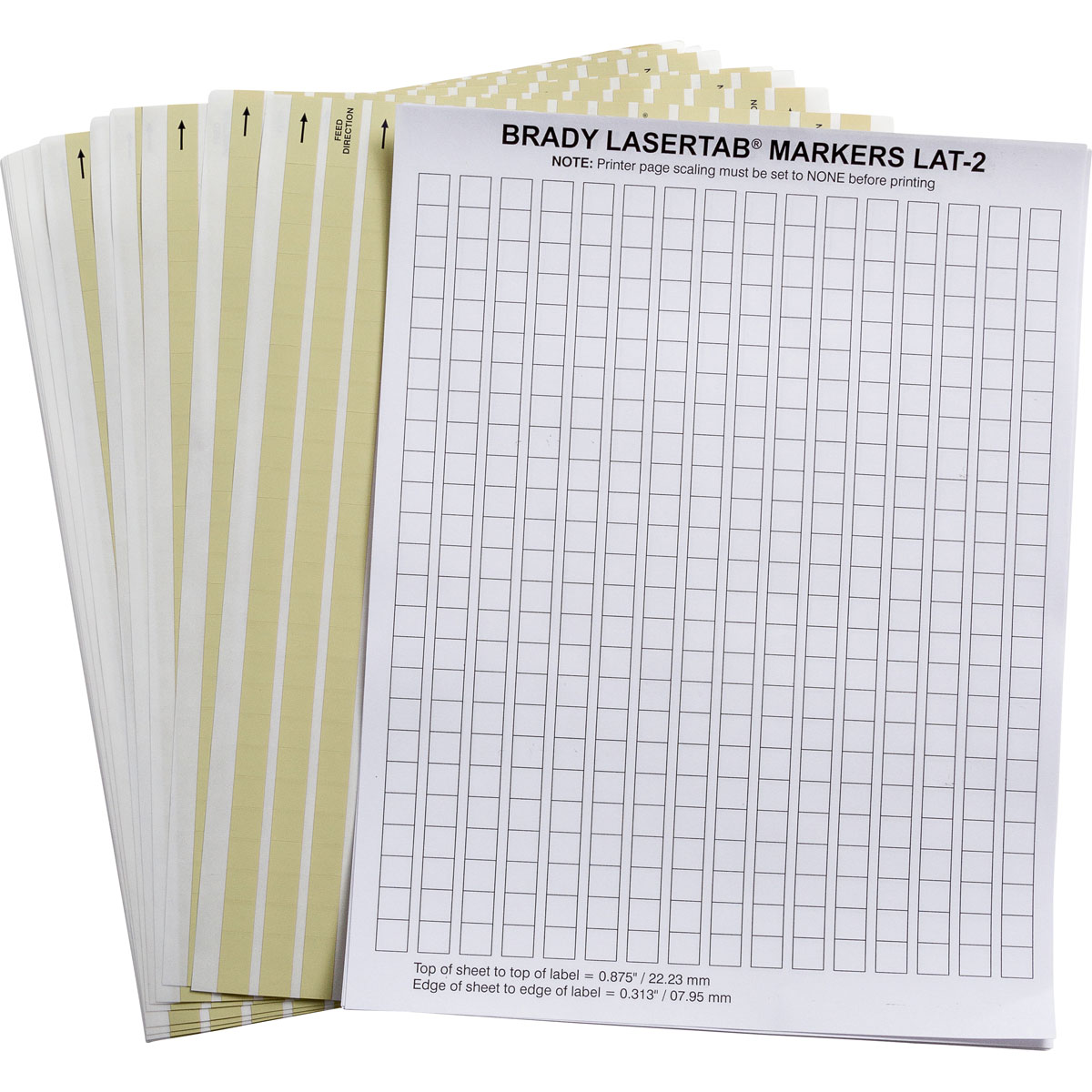 LaserTab Series High Temperature Amber Polyimide Labels - Brady Part ...