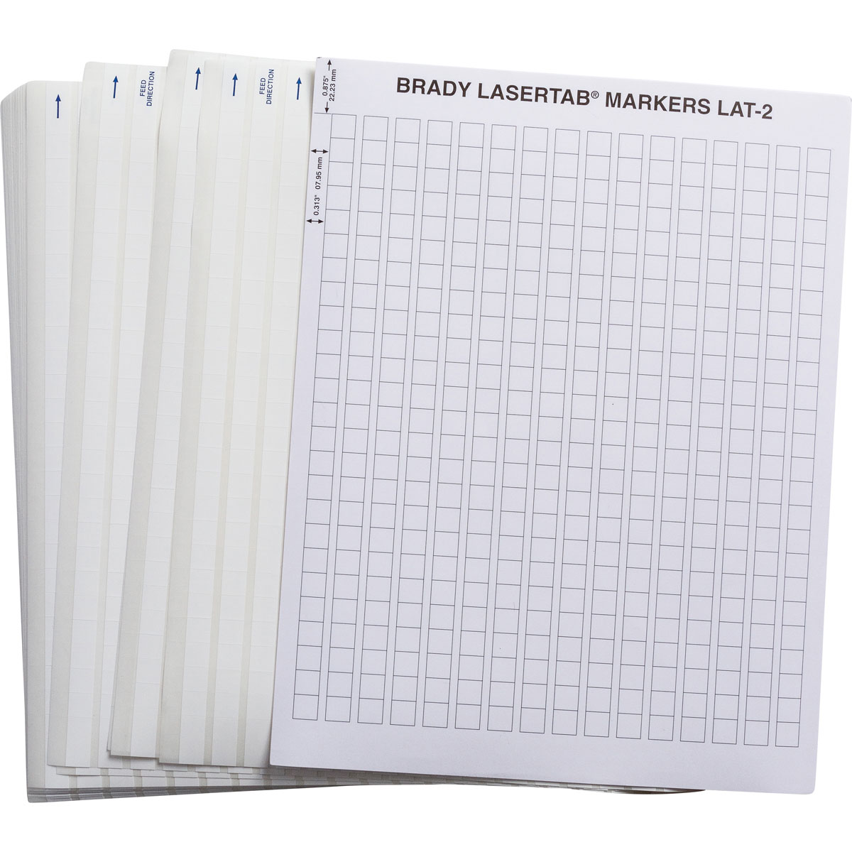 Laser Printable Polyester Sign and Label Blanks - Brady Part: LAT-2-747 ...