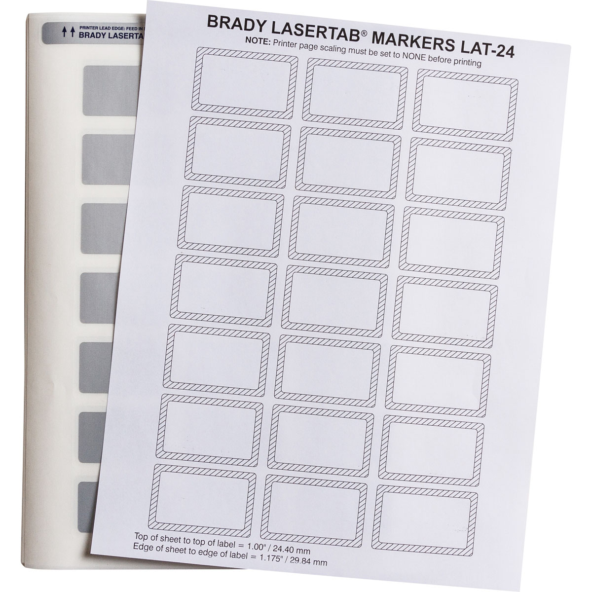 LaserTab Metallized Polyester Labels - Brady Part: LAT-24-773-1 | Brady ...