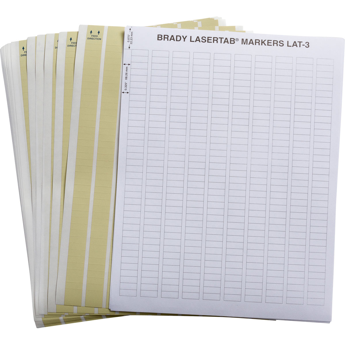 LaserTab Series High Temperature Amber Polyimide Labels - Brady Part ...