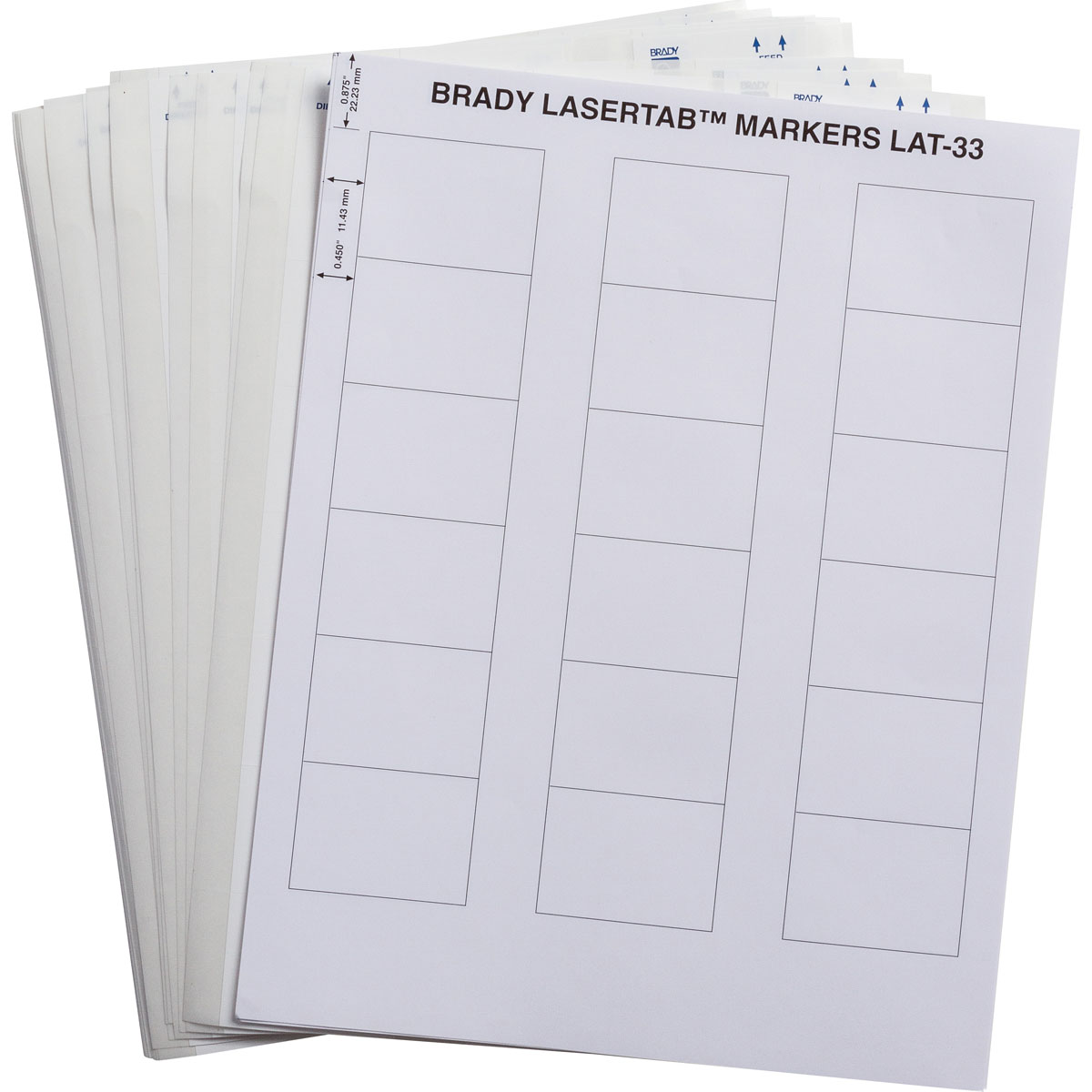 LaserTab Polyester Labels - Brady Part: LAT-33-747-1 | Brady | BradyID.com