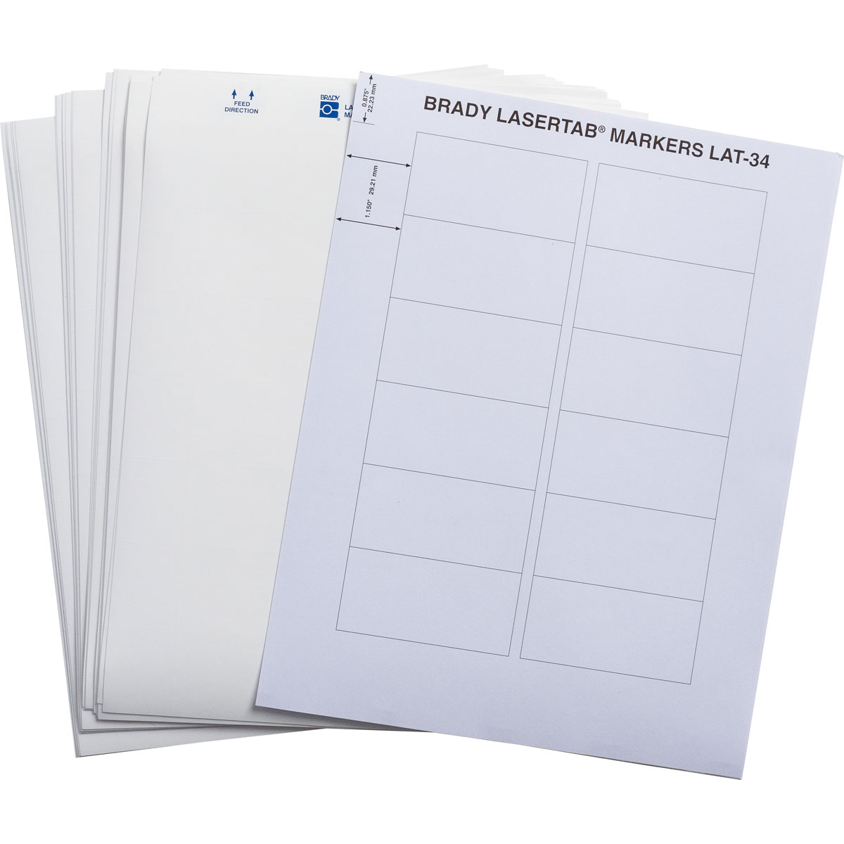 LaserTab Polyester Labels - Brady Part: LAT-34-747-1 | Brady | BradyID.com