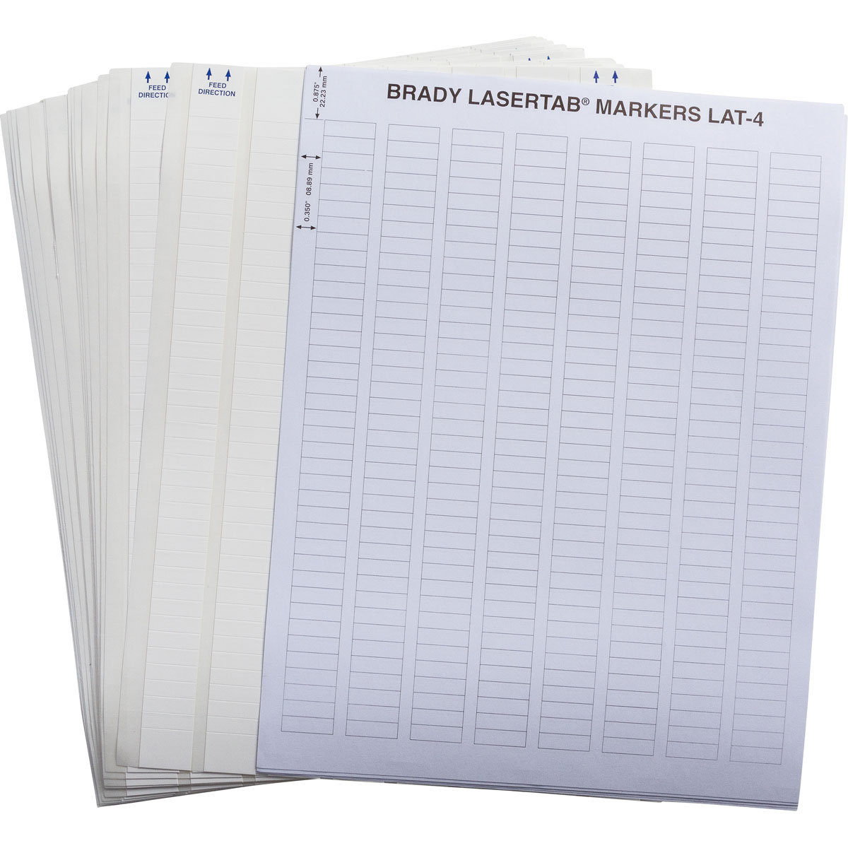 LaserTab Series Tamper-Evident Polyolefin Labels - Brady Part: LAT-4 ...