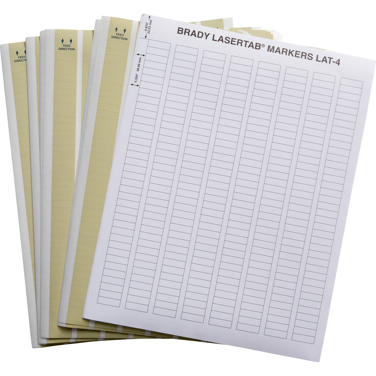 LaserTab Series High Temperature Amber Polyimide Labels - Brady Part ...