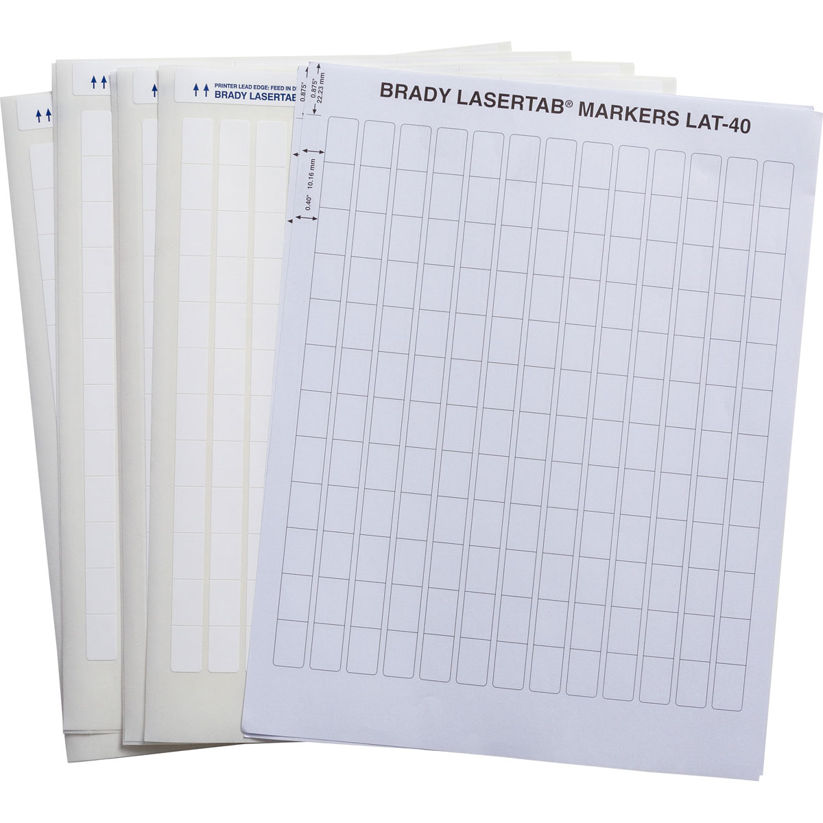 LaserTab Series Polyamide Coated Nylon Cloth Labels - Brady Part: LAT ...