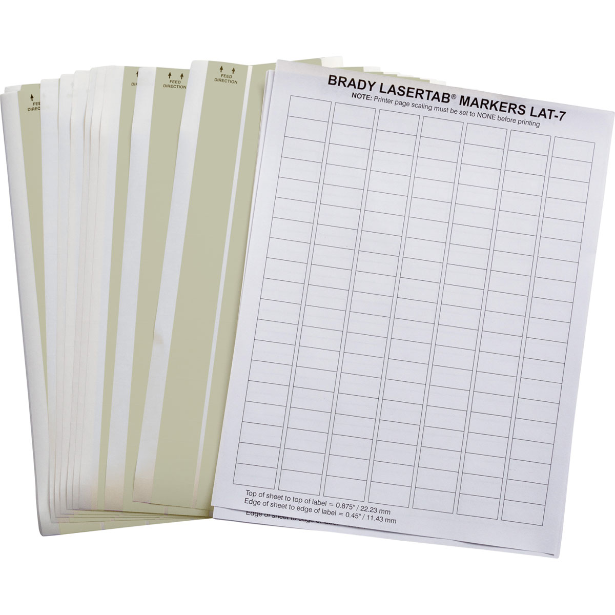 LaserTab Series High Temperature Amber Polyimide Labels - Brady Part ...