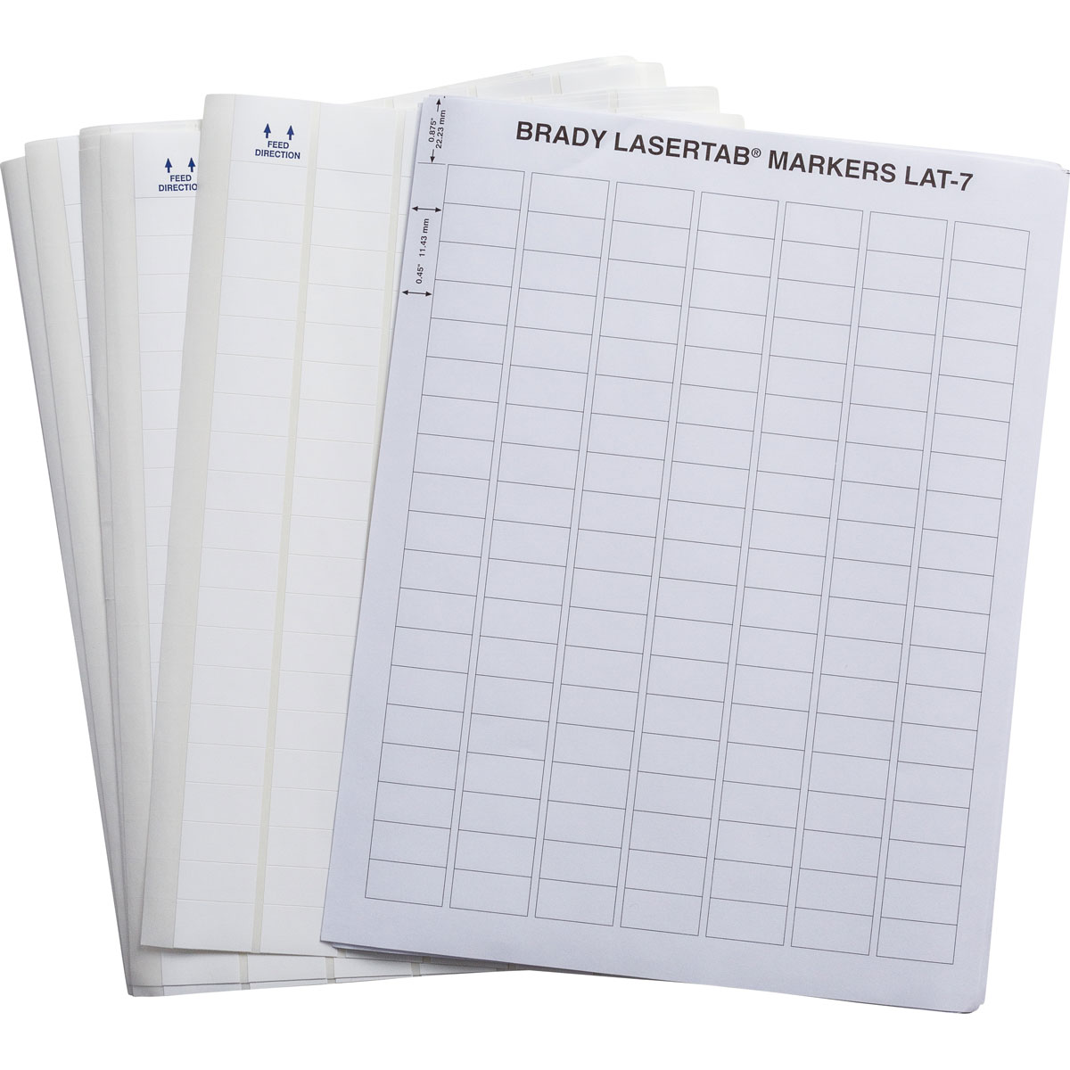 LaserTab Series Polyamide Coated Nylon Cloth Labels - Brady Part: LAT-7 ...