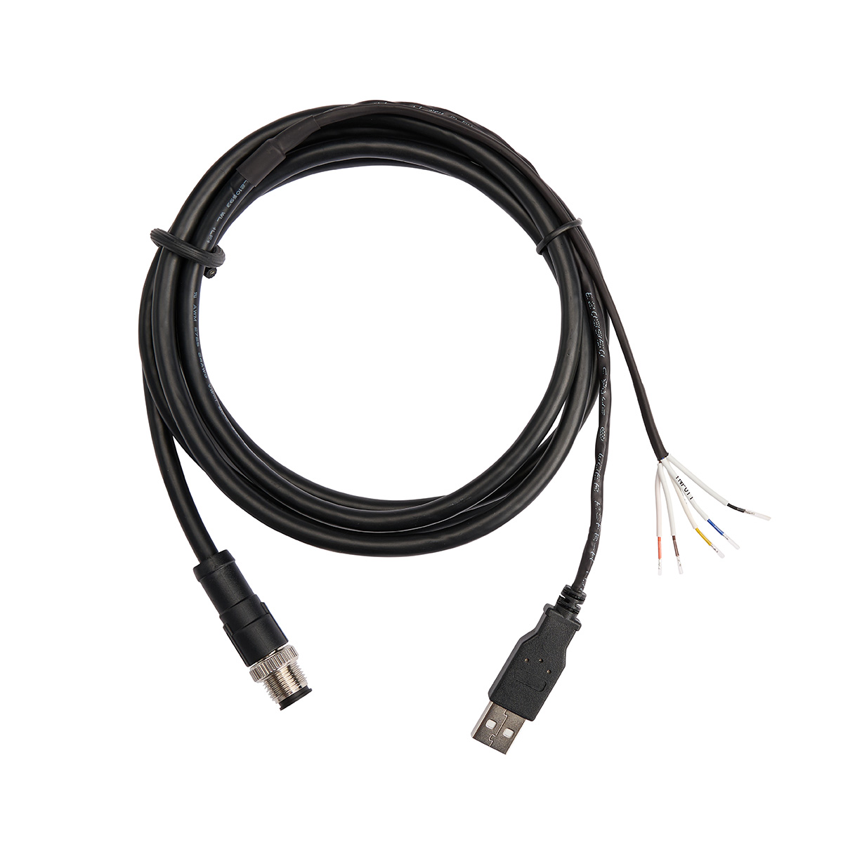 USB & IO Cord for IRX200 RFID Fixed Reader - Brady Part: M12-A-USB-IO ...
