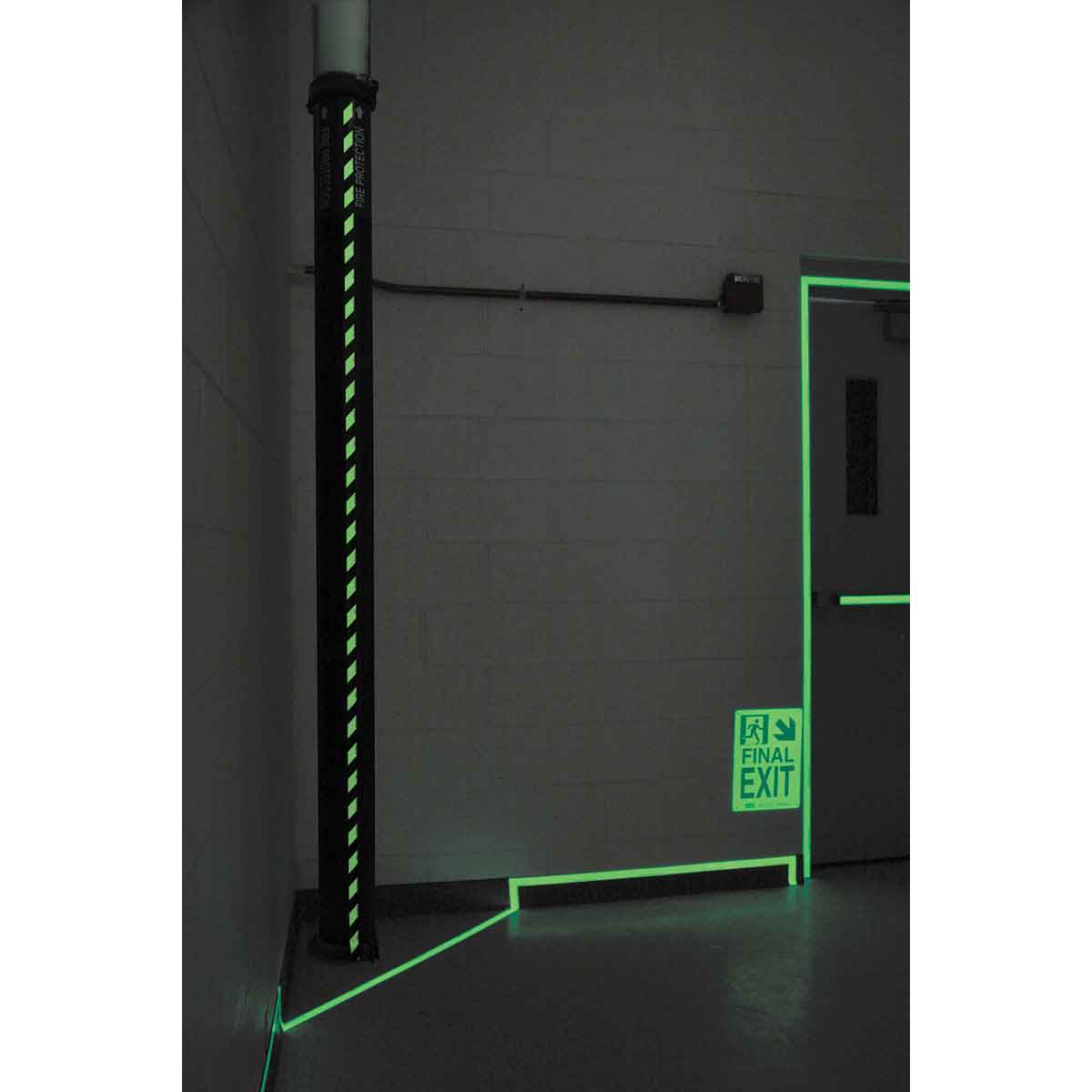 Glow-In-The-Dark High-Intensity Hazard Tape - NYC Approved - Brady Part ...