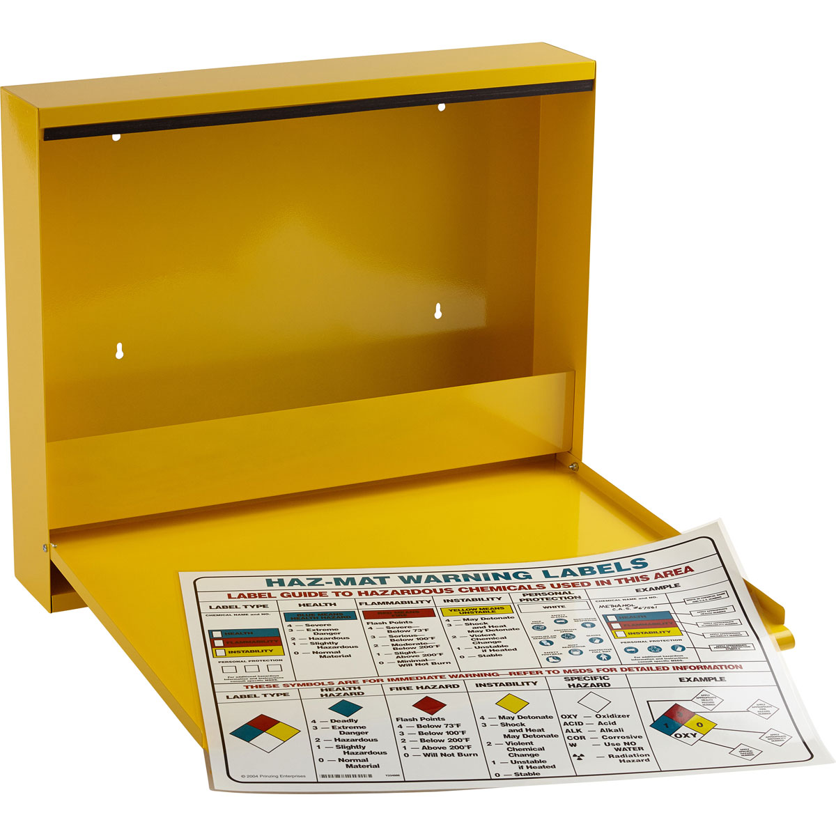 SDS METAL CABINET YELLOW - Brady Part: RK622E | Brady | BradyIndia.co.in