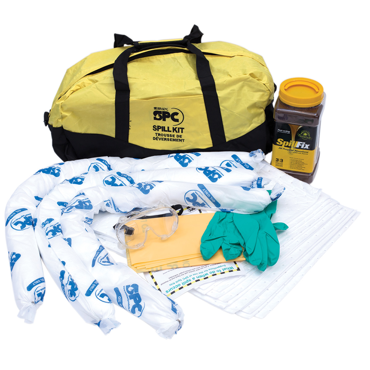 Premium Duffel Spill Kit Oil Only - Brady Part: SKO-PDK | Brady ...