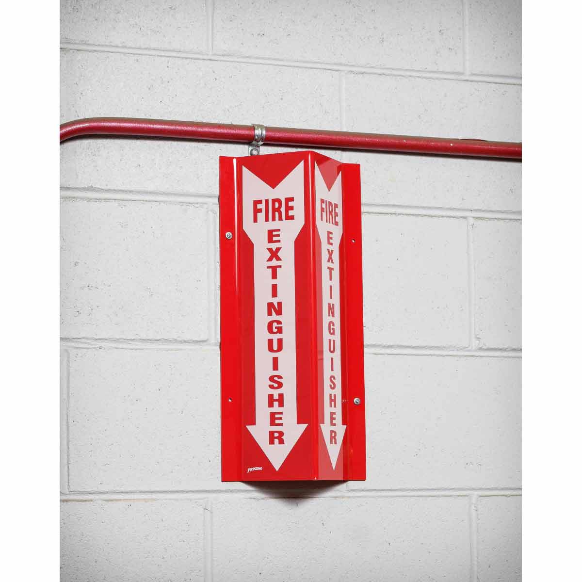 Fire Extinguisher "V" Sign - 18" x 8.5" - Brady Part: SP818V | Brady ...
