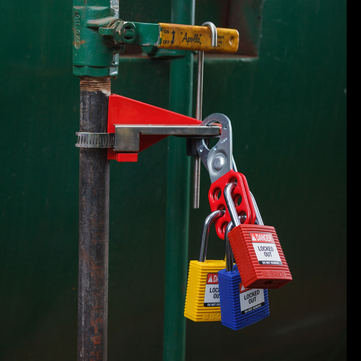 SafeKey Nylon Lockout Padlocks - Brady Part: NYL-RED-38ST-KA3PK | Brady ...