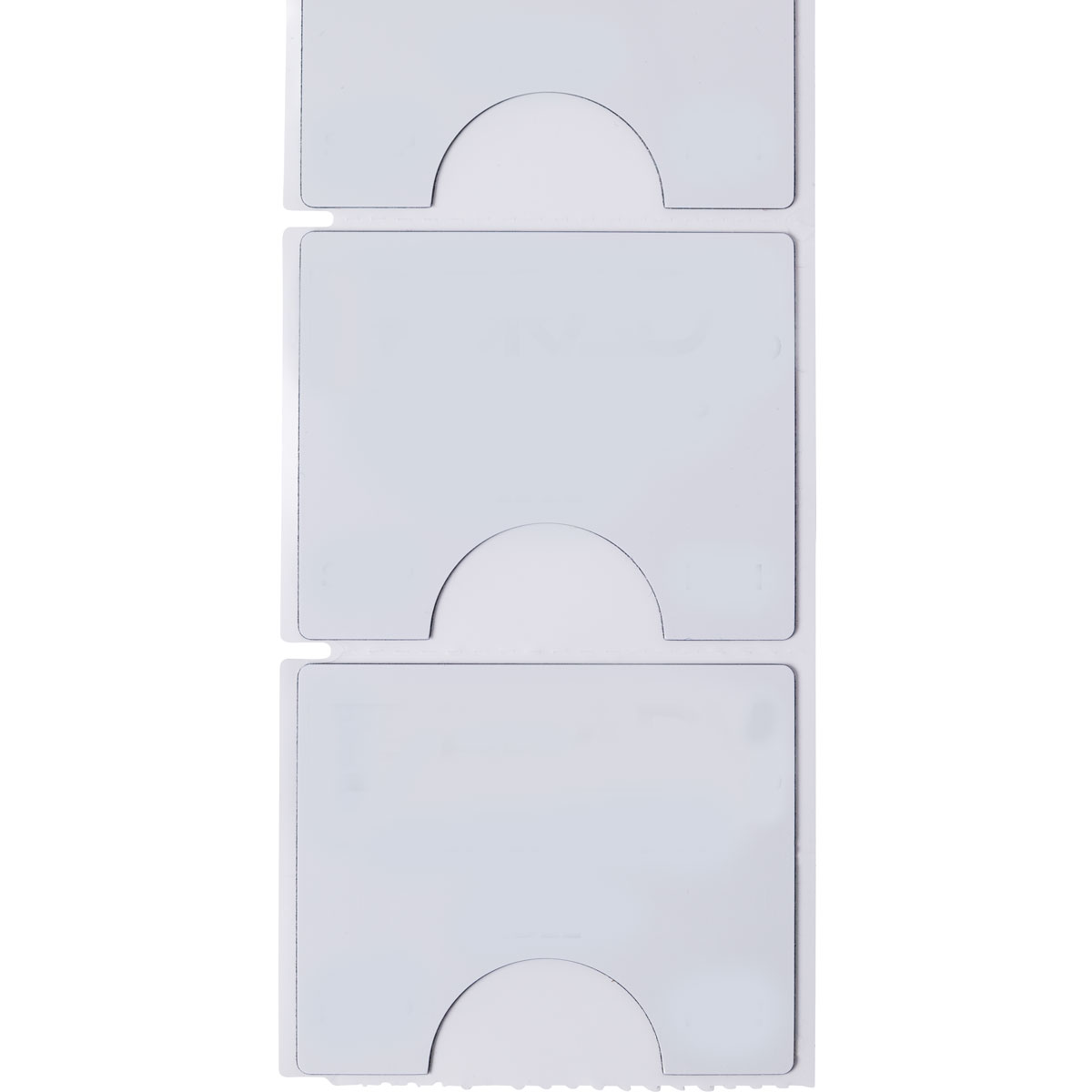 3" Core Raised Panel Polyester Half Circle Push Button Labels - Brady ...