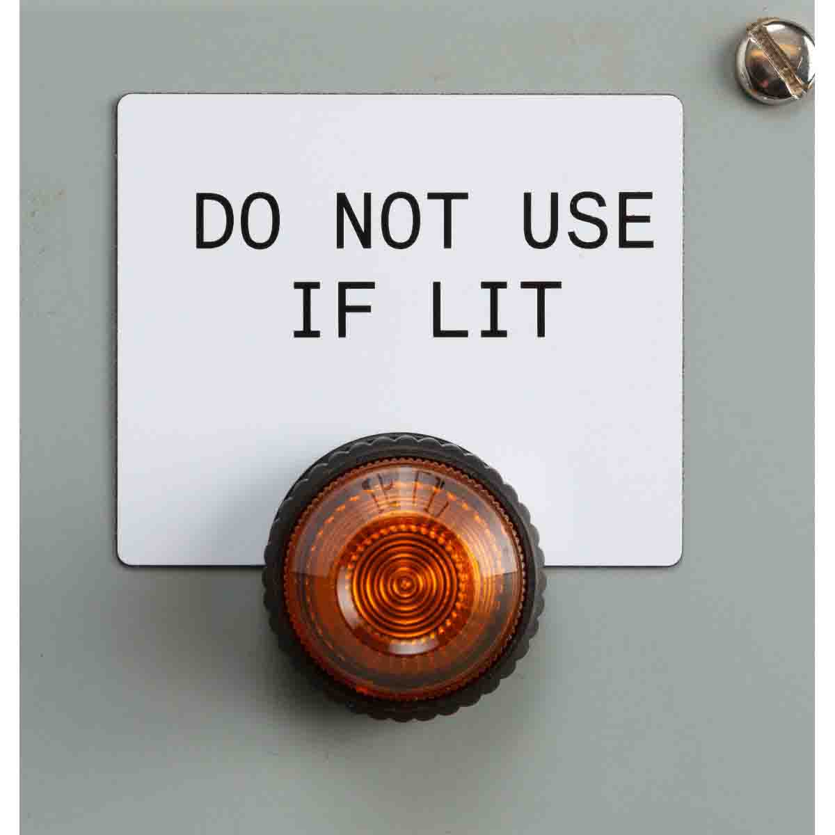 3" Core Raised Panel Polyester Half Circle Push Button Labels - Brady ...