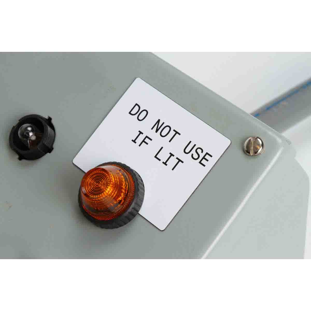 3" Core Raised Panel Polyester Half Circle Push Button Labels - Brady ...