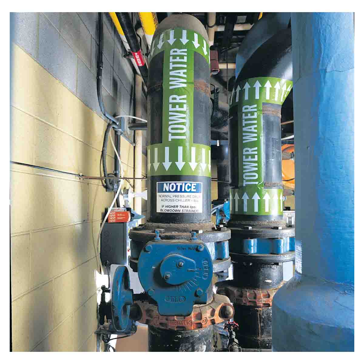 Chilled Water Return Pipe Marker - Brady Part: 7046-1HV | Brady ...