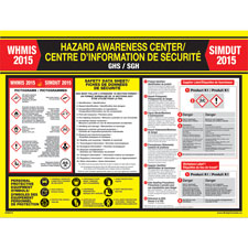 Large GHS/WHMIS 2015 Reference Poster - French/English - Brady Part ...