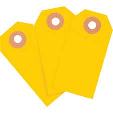 Brady Part: 102050 | Blank Heavy Duty Fluorescent Orange Tags | BradyID.com