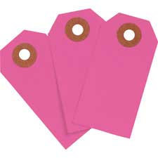 Brady Part: 102056 | Blank Heavy Duty Fluorescent Pink Tags | BradyID.com