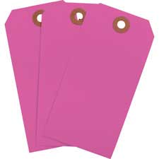 Brady Part: 102060 | Blank Heavy Duty Fluorescent Pink Tags | BradyID.com