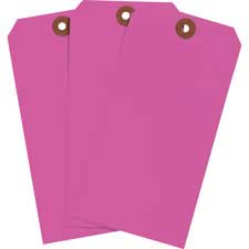 Brady Part: 102063 | Blank Heavy Duty Fluorescent Pink Tags | BradyID.com