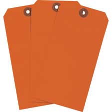 Brady Part: 102087 | Blank Heavy Duty Fluorescent Red Tags | BradyID.com
