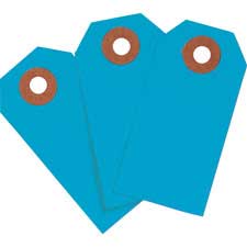 Brady Part: 102090 | Blank Heavy Duty Light Blue Tags | BradyID.com