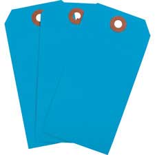 Brady Part: 102092 | Blank Heavy Duty Light Blue Tags | BradyID.com