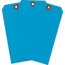 Brady Part: 102093 | Blank Heavy Duty Blue Tags | BradyID.com