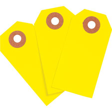 Brady Part: 102137 | Blank Heavy Duty Yellow Tags | BradyID.com