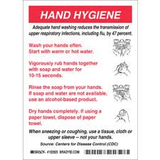 HAND HYGIENE Sign - Brady Part: 102925 | Brady | BradyID.com