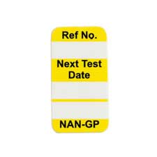 Brady Part: NAN-GP Y | 104142 | NanoTag Next Test Date Inserts ...