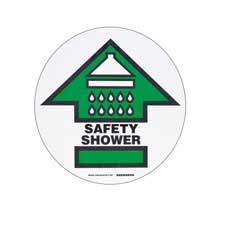 SAFETY SHOWER Up Arrow ToughStripe Floor Sign - Brady Part: 104487 ...